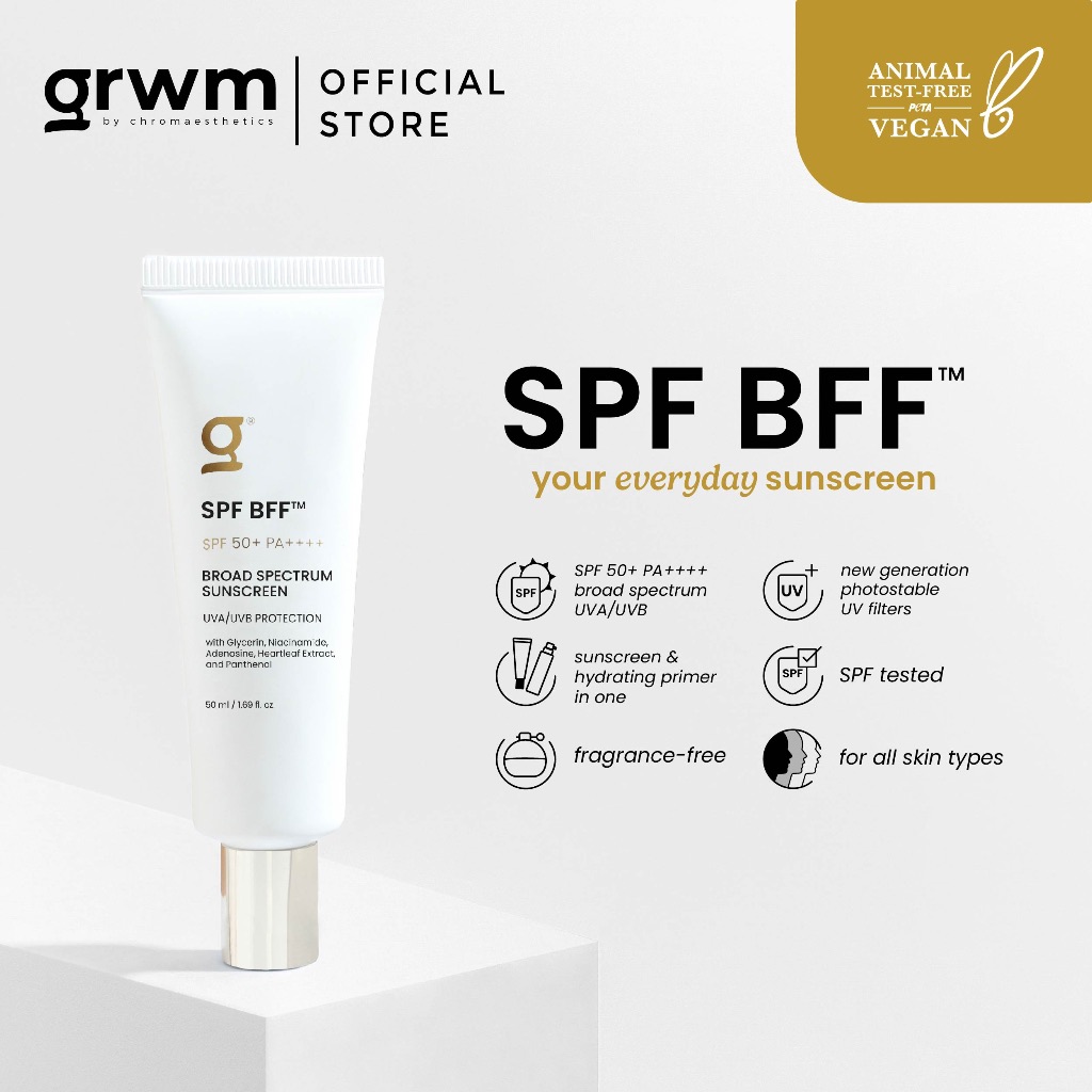 GRWM Cosmetics Multiuse Base with SPF 50+ PA++++ Broad Spectrum ...