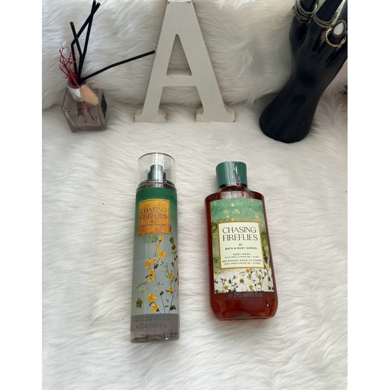 Original Bath & Body Works BBW Chasing Fireflies Mist and Body Wash ...
