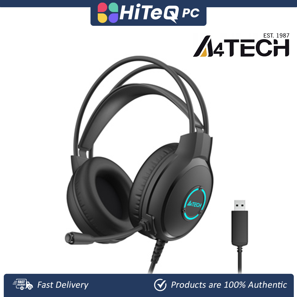 HiteqPC | A4tech FH300U Neon Illuminate USB Stereo Headset | Shopee ...