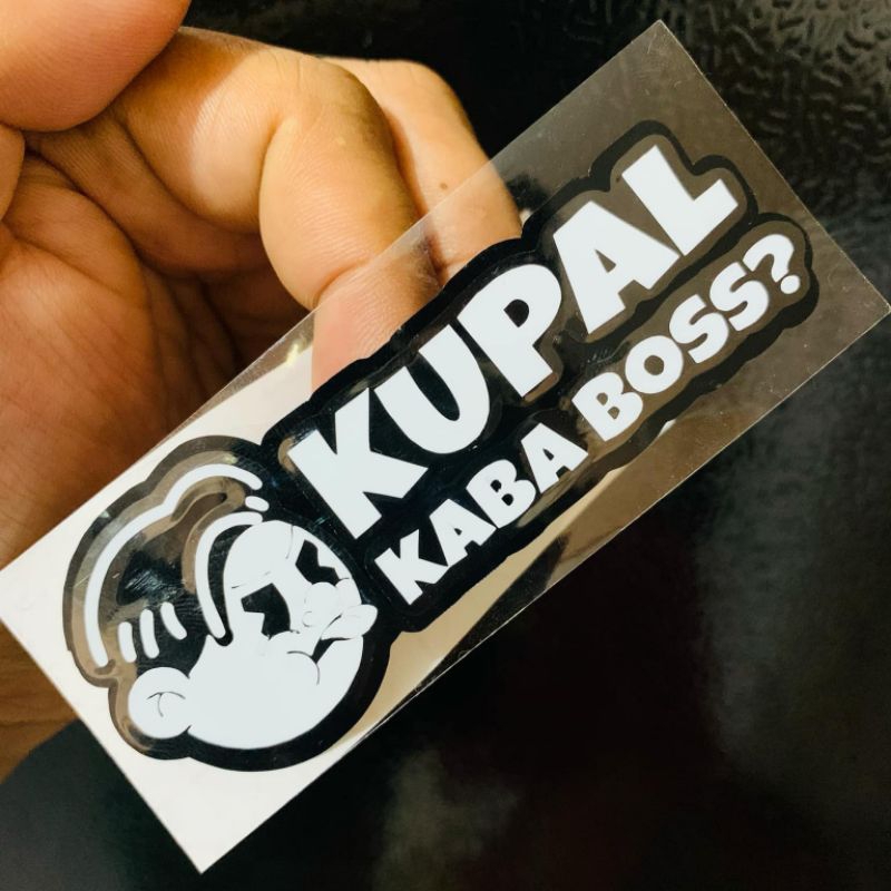 MALUPITON KUPAL KABA BOSS? - CUTOUT STICKER | Shopee Philippines