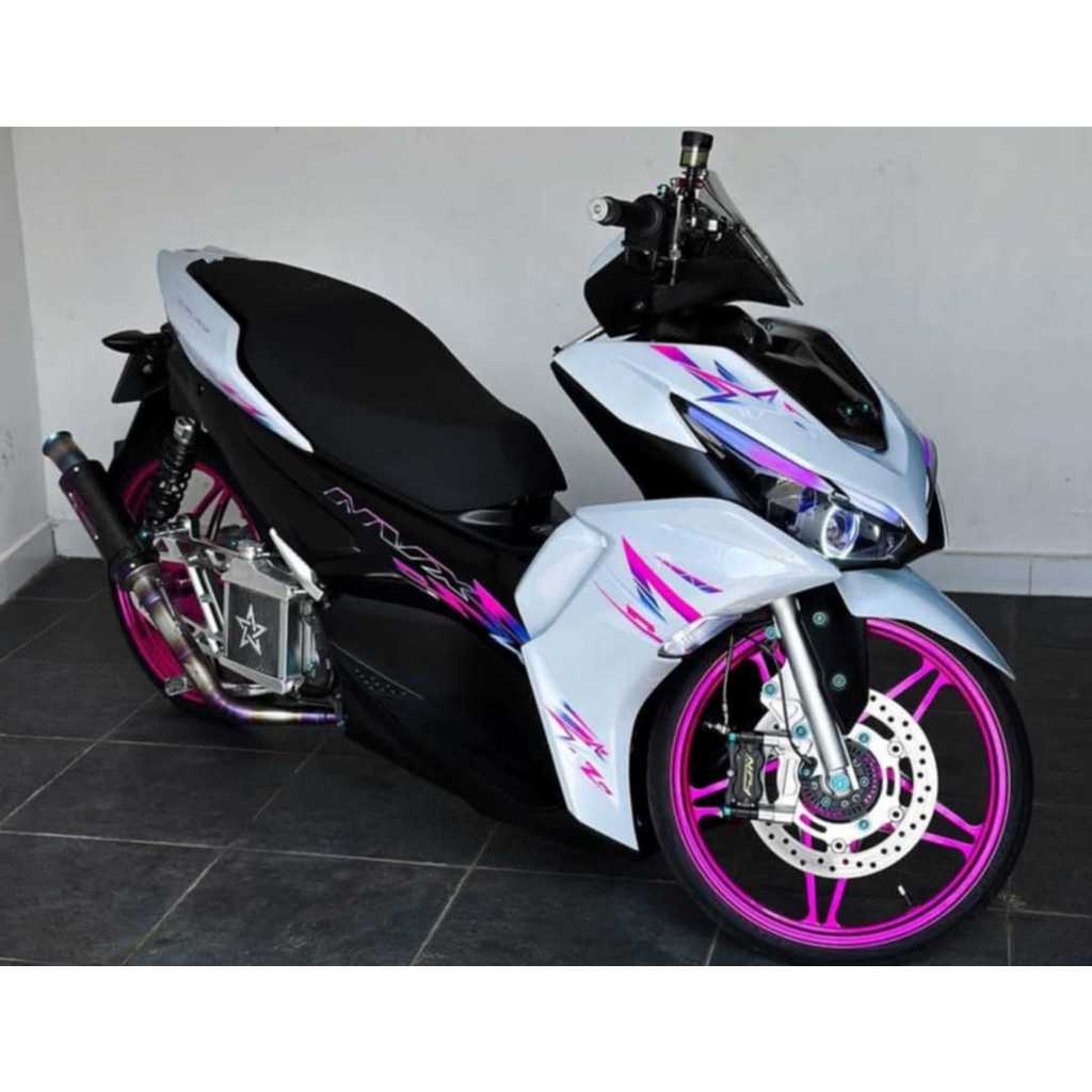 YAMAHA AEROX V2 NVX STAR DESIGN TRANSPARENT DECALS | Shopee Philippines