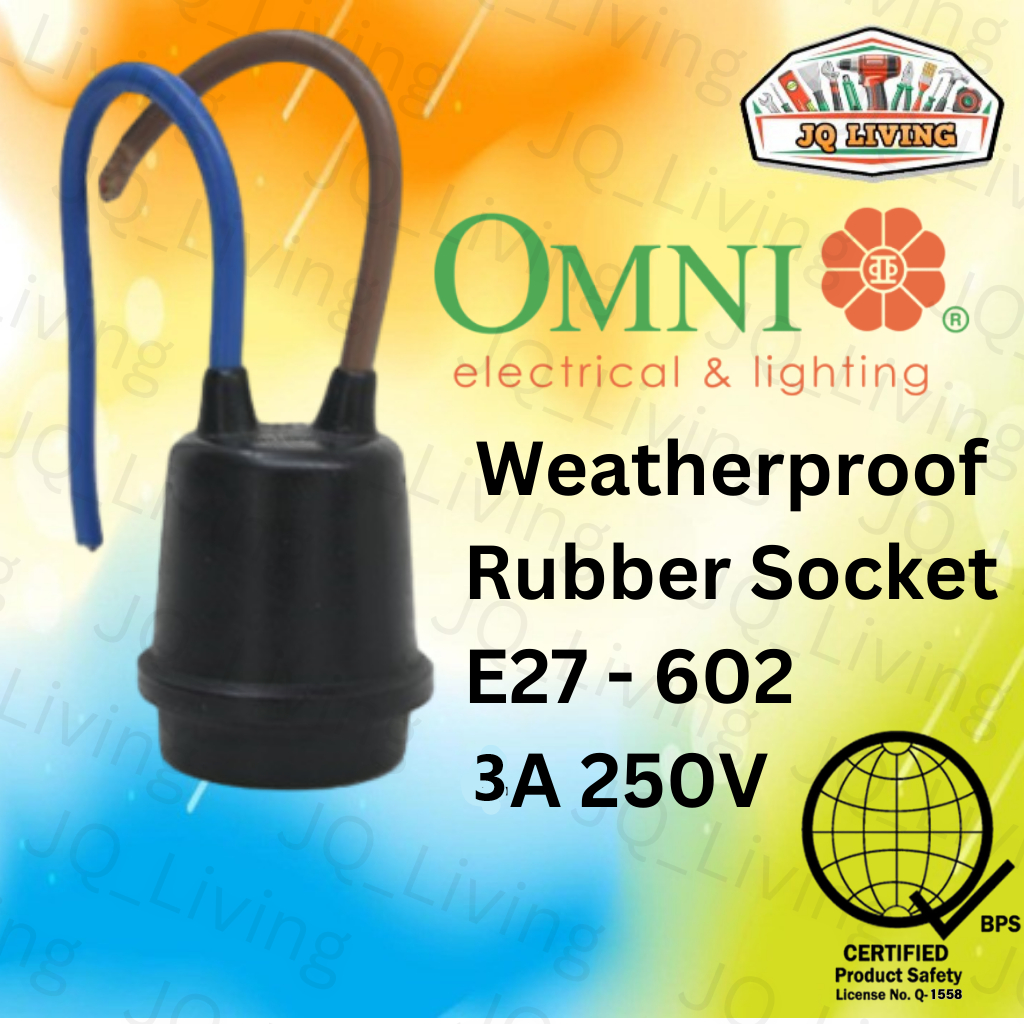 OMNI Heavy Duty Waterproof Rubber Socket – 3A 250V – Durable – Ideal ...