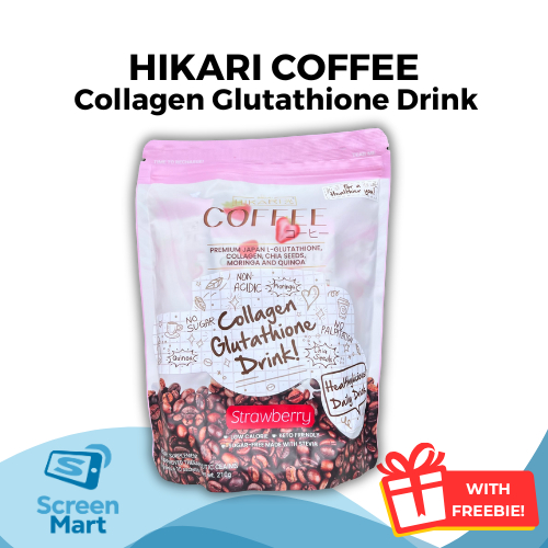 HIKARI Coffee Strawberry Collagen Glutathione Drink | Shopee Philippines
