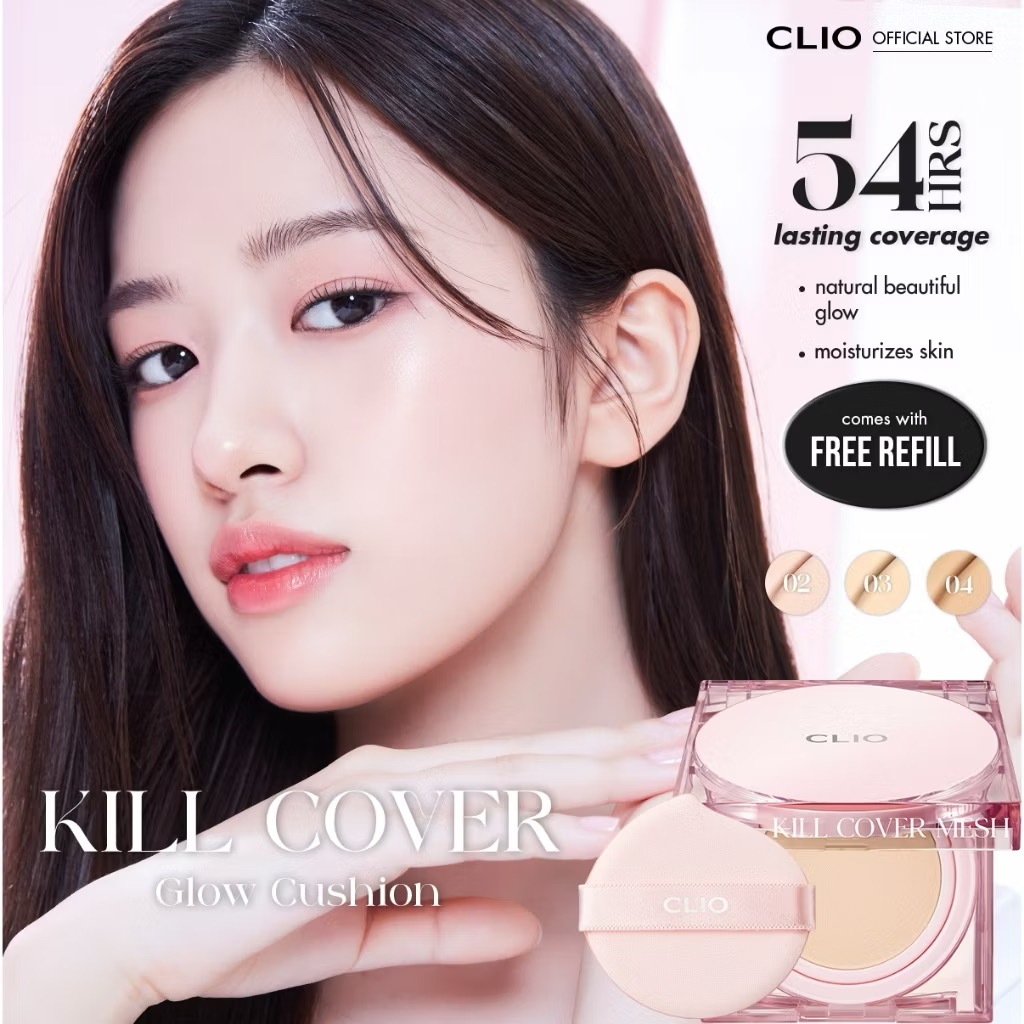 [CLIO] Kill Cover Mesh Glow Cushion SPF50+ PA++++ 15g*2 (With Free ...