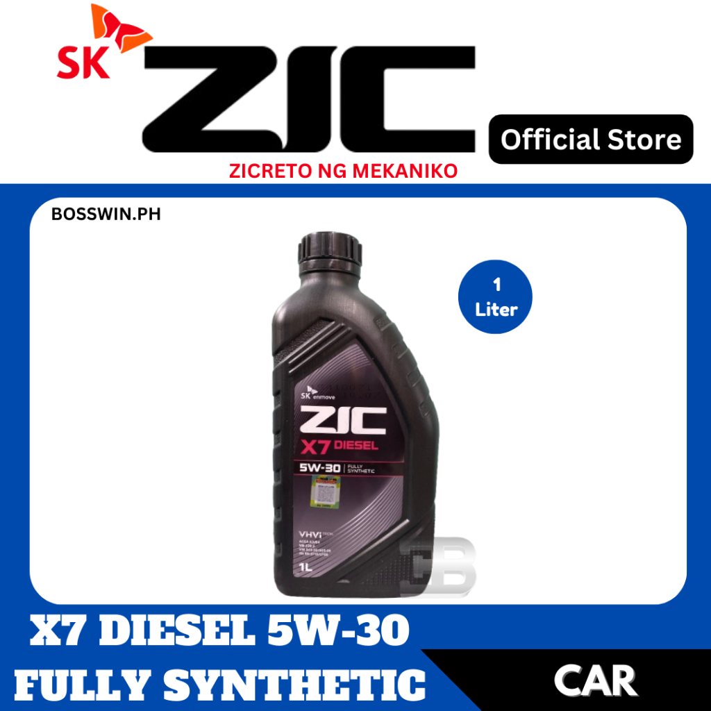 SK ZIC X7 DIESEL (5W-30) (10W-40) FULLY SYNTHETIC 1L | Shopee Philippines