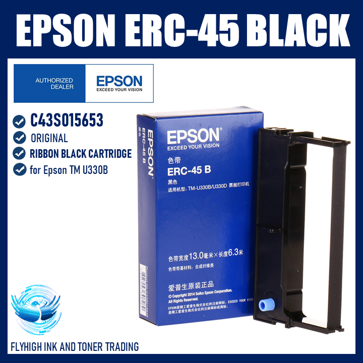 Epson ERC-45 BLACK Ribbon Cartridge C43S015653 | Shopee Philippines