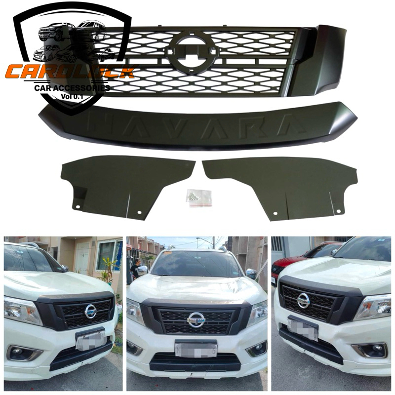 Nissan Navara EL VE VL Calibre NP300 2016 - 2021 Grill with Hoodlid ...