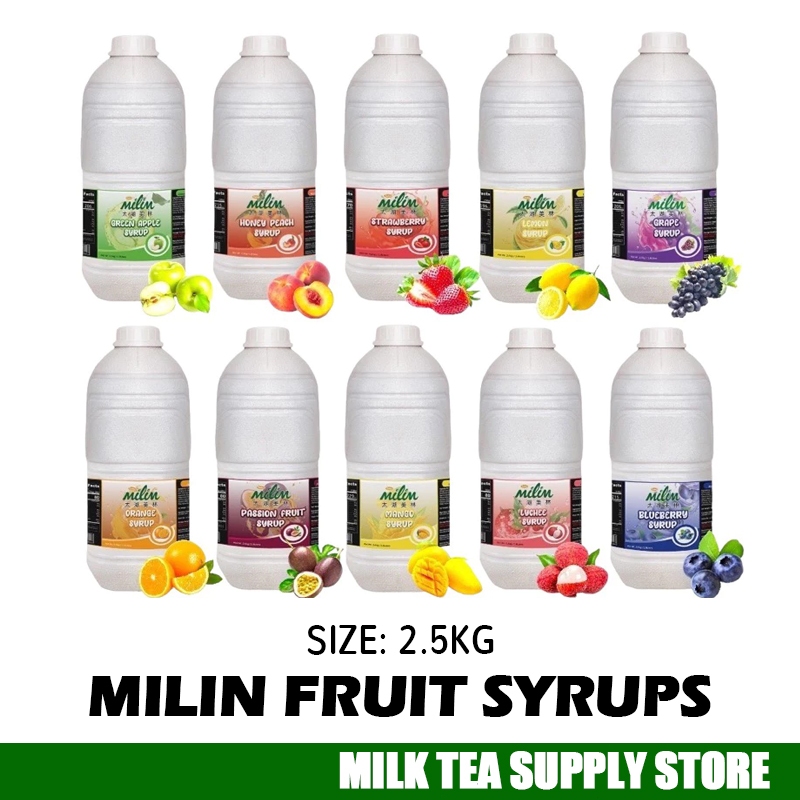 Milin Highly Concentrated Fruit Syrup 2.5kg Fruit Tea Milktea Syrups ...