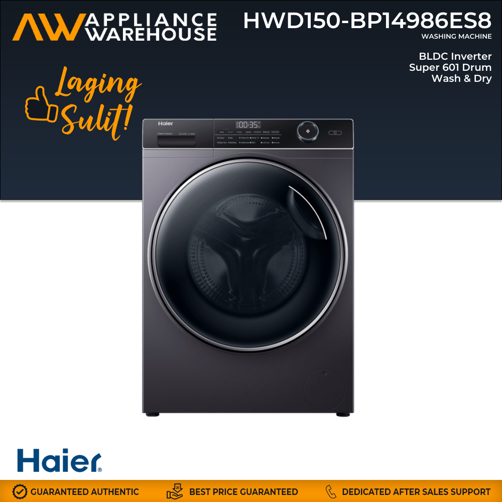 [NEW] Haier HWD150-BP14986ES8 15/10 kg 601 Super Drum Front Load ...