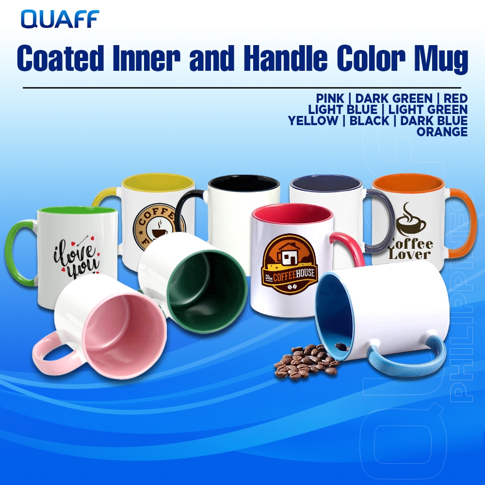 Quaff Coated Inner and Handle Mugs 11oz for Sublimation Printing 24pcs ...