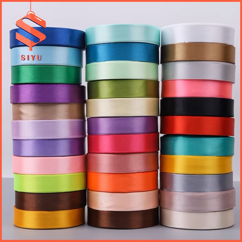 (2.5Cm/25 Yards/Roll) Satin Ribbon Gift Packing Christmas Decor Ribbons ...