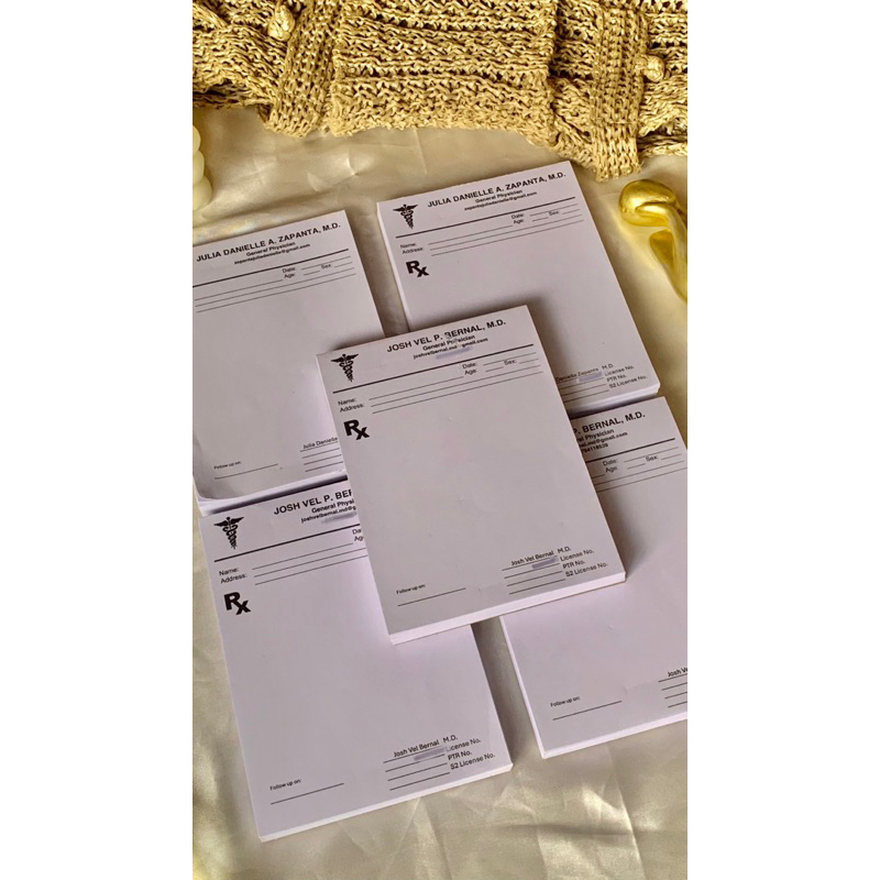 PRESCRIPTION PAD/RX PADS (Personalized/Custom) | Shopee Philippines