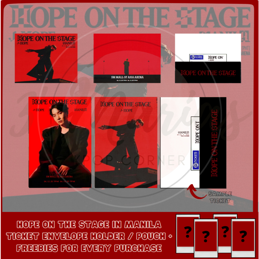 J-Hope Tour 'HOPE ON THE STAGE' in MANILA TICKET HOLDER / TICKET ...