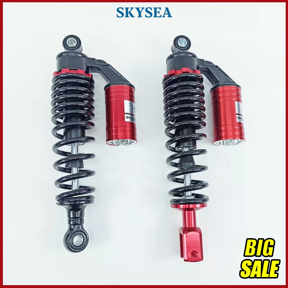 HONDA CLICK V1 V2 V3 REAR SHOCK GAS ABSORBER W/ BASO 330MM Red & BLACK ...