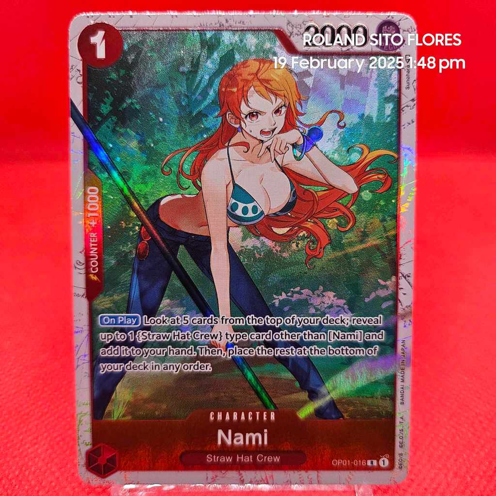 One piece TCG [ENGLISH] OP01-016 PR Nami [ENGLISH VERSION] | Shopee Philippines