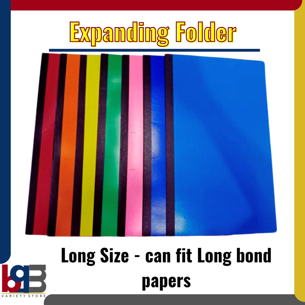 Long Expanding Colored Folder (8 1/2 x 13 inches) - Pressboard Folder ...