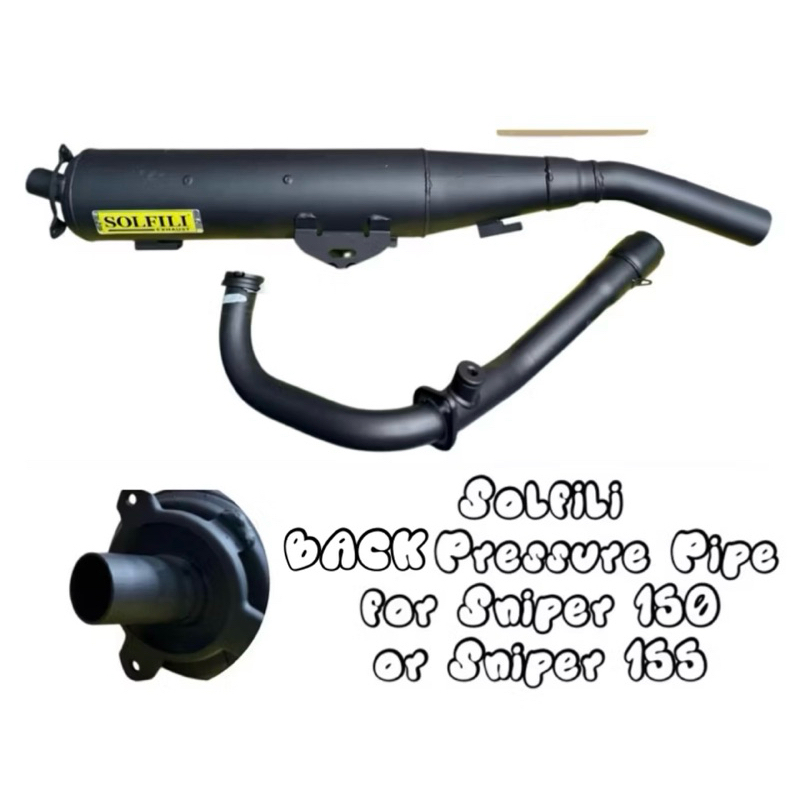Solfili Sniper 150 / Sniper 155 BACK Pressure Pipe | Shopee Philippines
