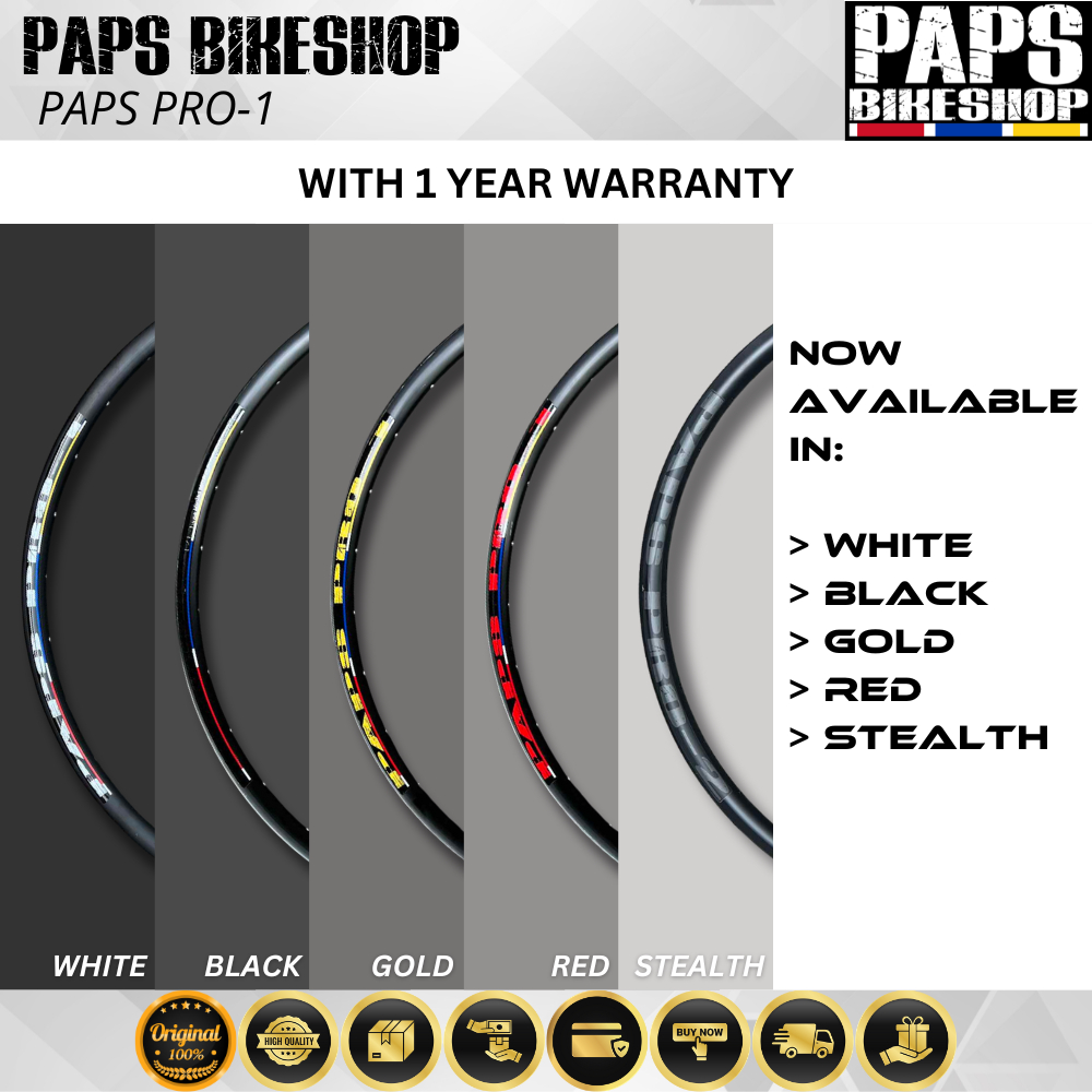 PAPS PRO- RIMS TUBELESS READY 27.5 29 FOR MTB | Shopee Philippines
