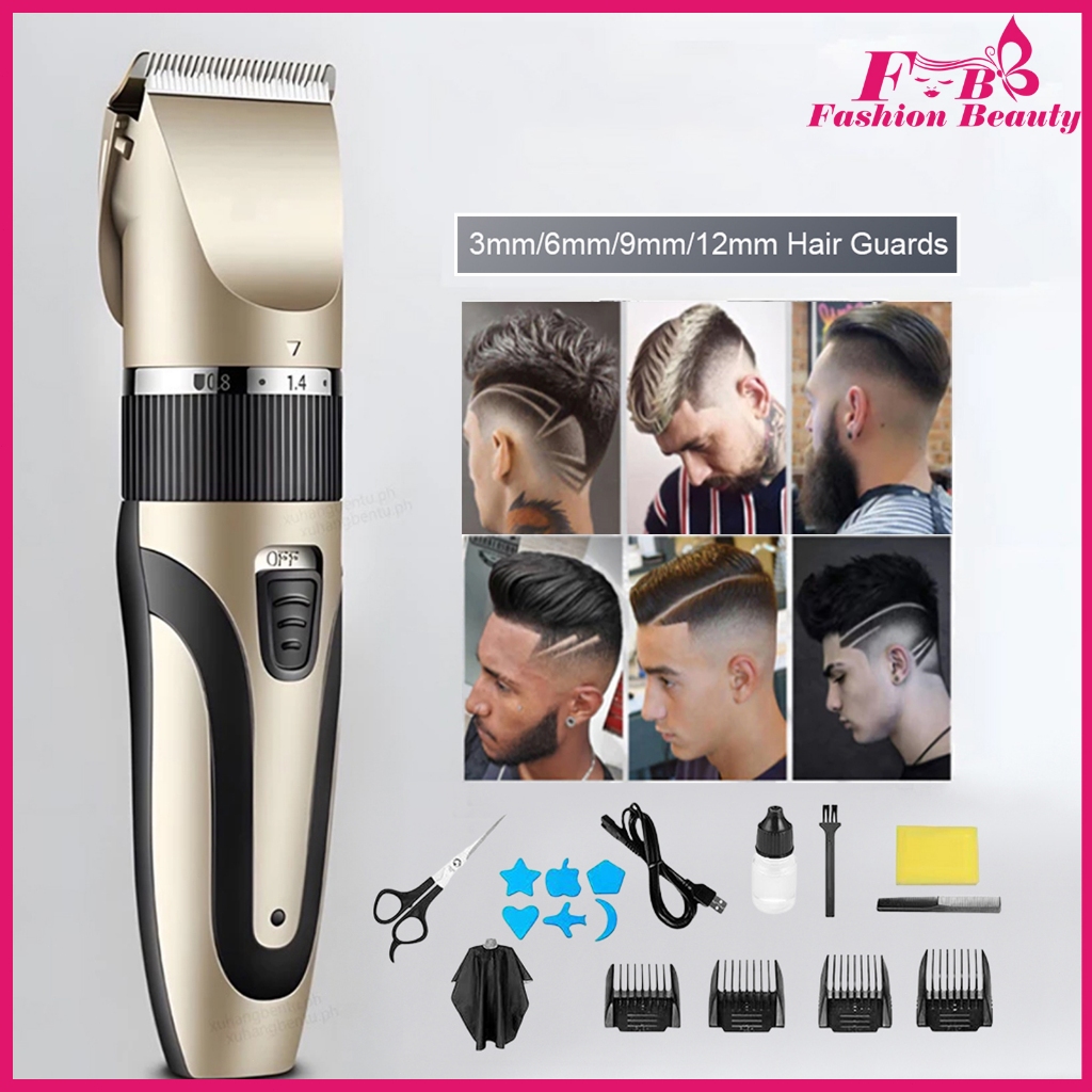 Professional Hair Clippers Rechargeable Haircut Razor Trimmer Cordless ...