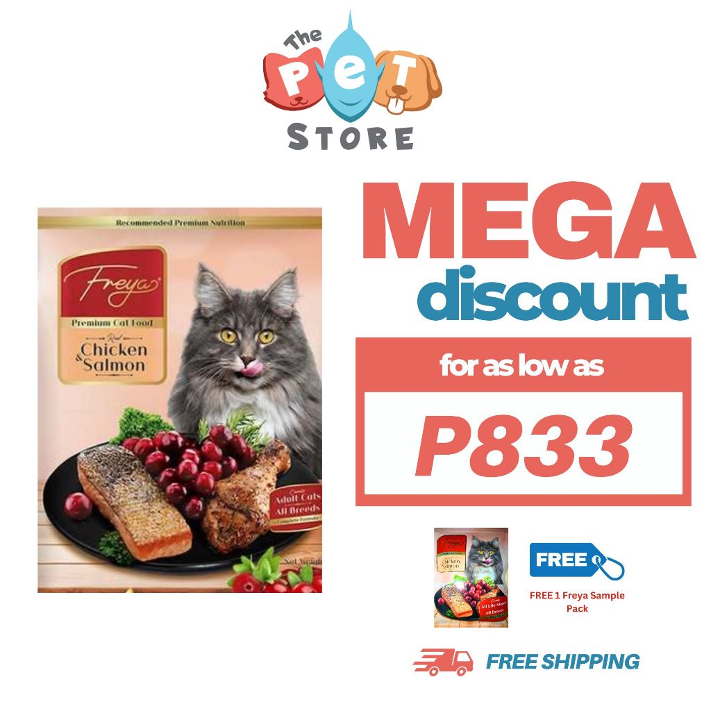 Freya Premium Dry Cat Food 5kg (FREE 1 Freya Sample Pack) | Shopee ...