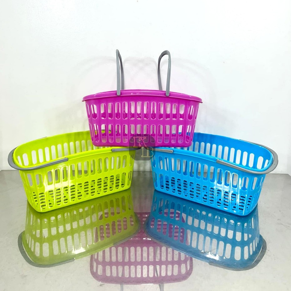 Handy Plastic Shopping Basket (Random Colors) | Shopee Philippines