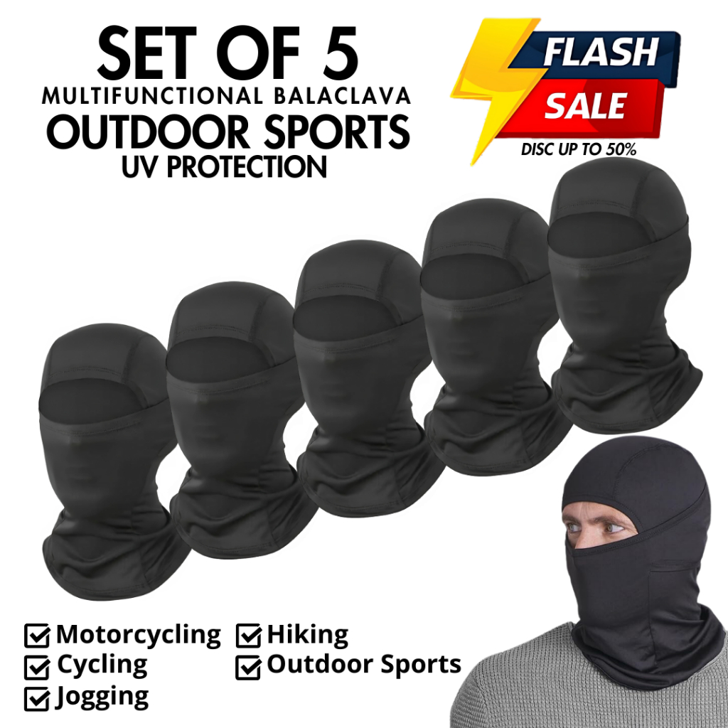 5pcs Multifunctional Balaclava Masks for Motorcycle and Outdoor Sports ...