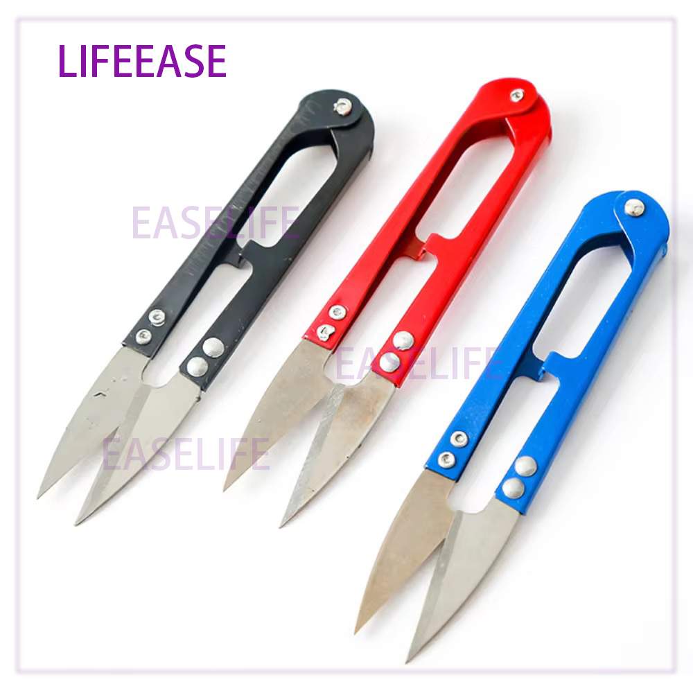 3pcs U-Shape Spring Scissors Japanese Trimming Thread Cutter Embroidery ...
