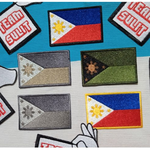 MS22045 Philippine flag pinas bandera philippines patch embroidery ...