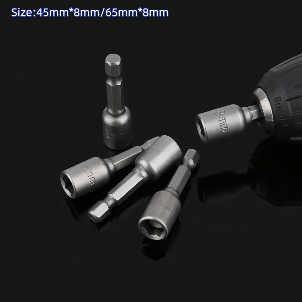 1pc Tex Screw Adaptor,Magnetic Nut Driver Bit Sets,Hex Magnetic 8mm ...