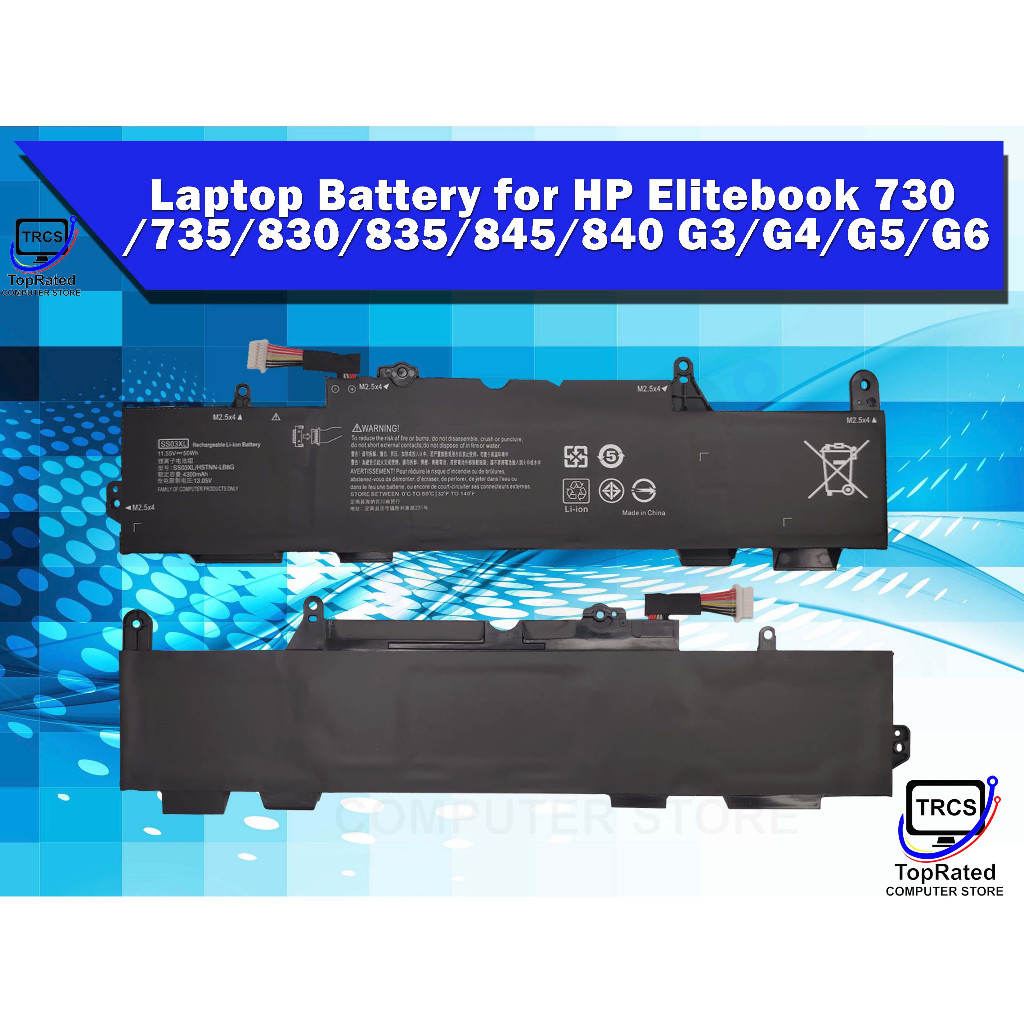 Laptop Battery for HP Elitebook 735 745 830 840 846 G5 G6 ZBOOK SS03XL ...