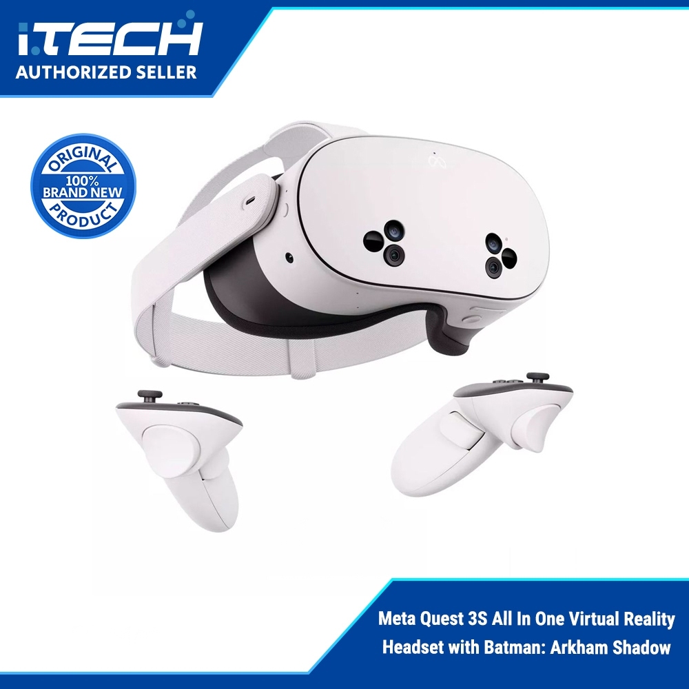 Meta Quest 3S All In One Virtual Reality Headset with Batman: Arkham ...