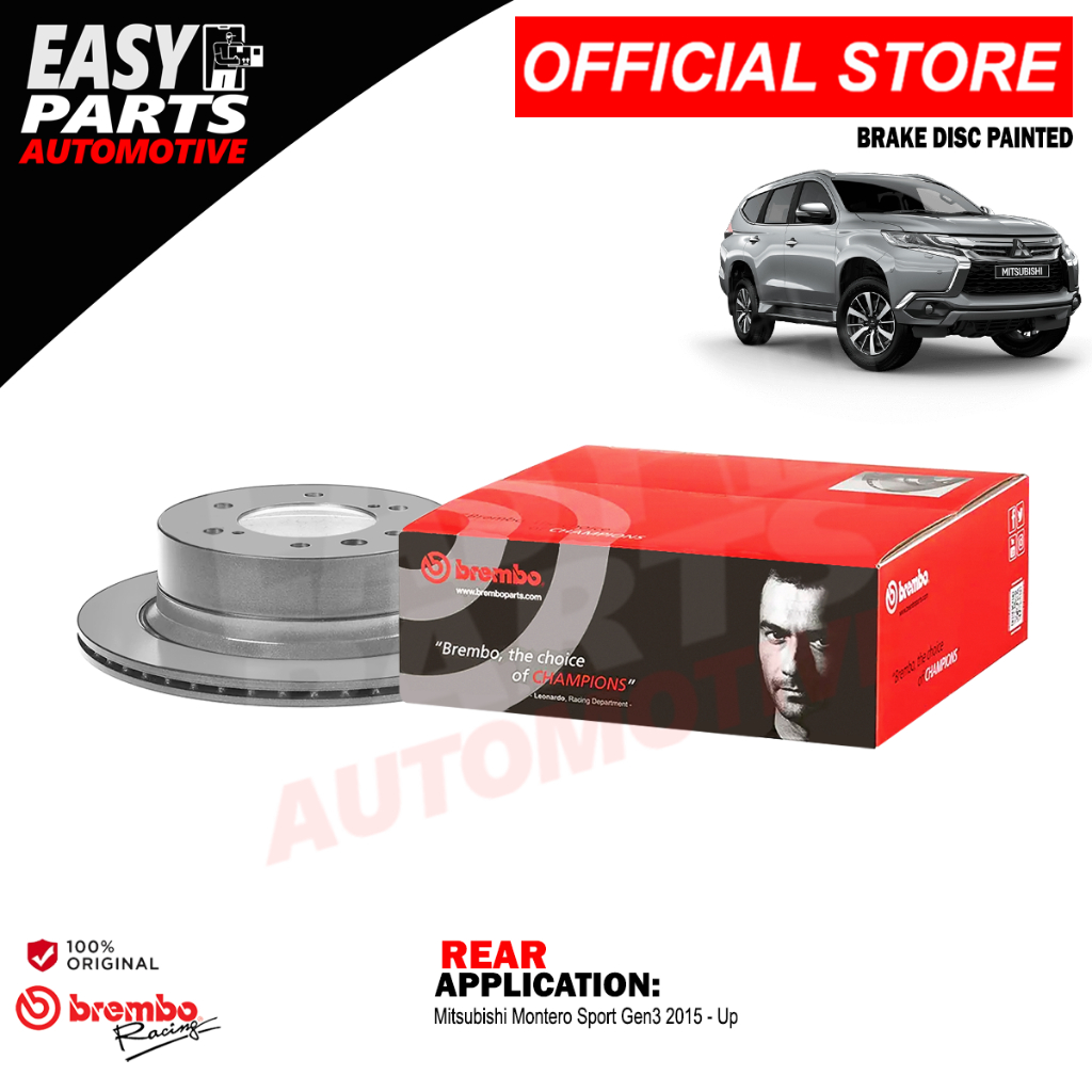 Brembo Rotor Disc Mitsubishi Montero Sport Gen3 Rear | Shopee Philippines