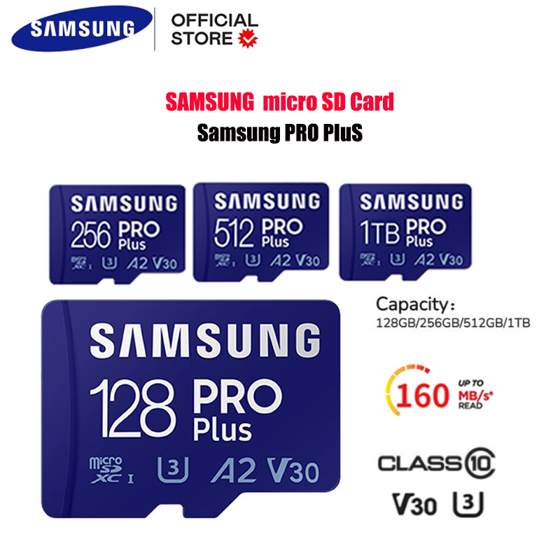 Samsung PRO PLUS Micro SD Cards 128GB 256GB 512GB 1TB SDXC Card | UHS-I ...