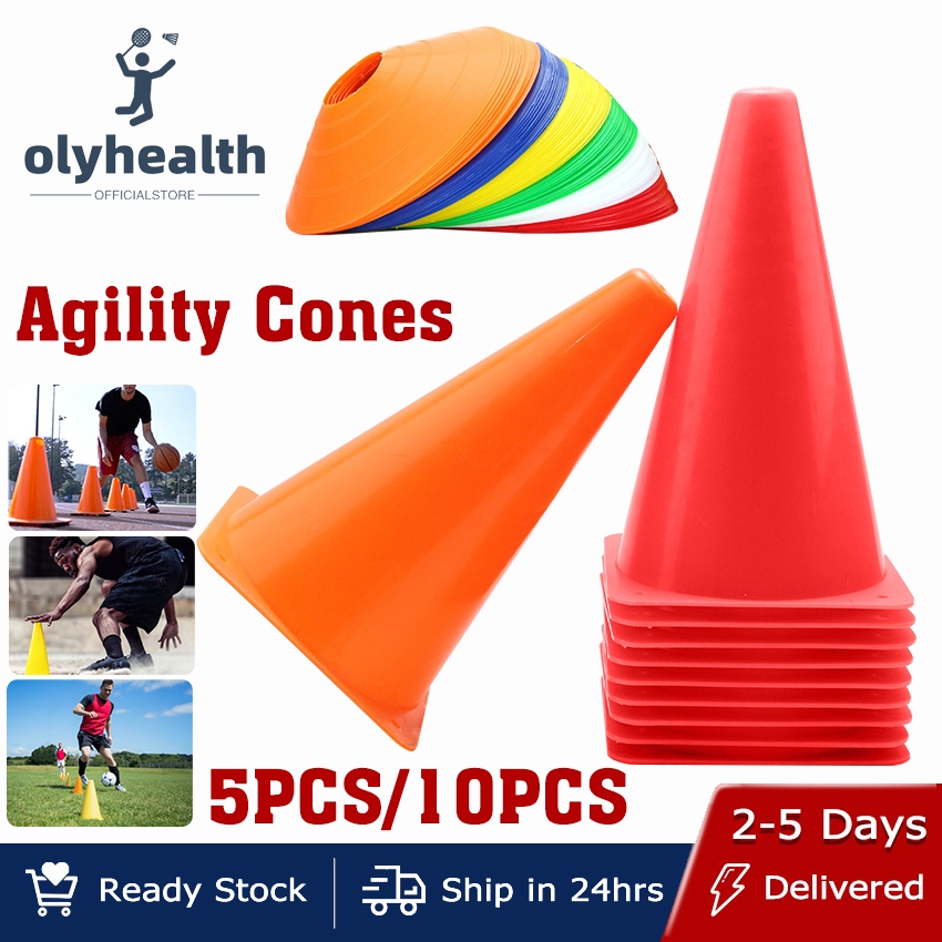 1Pcs/5Pcs/10Pcs Plastic Agility Cones 18CM Training Cones Football ...