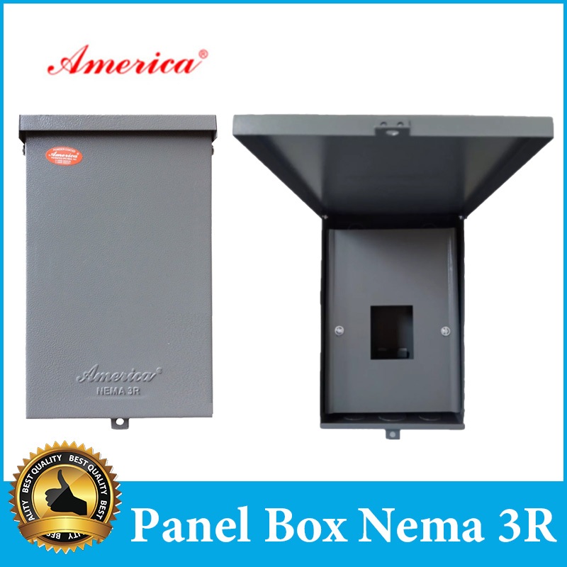 America Panel Box Nema 3R 2 Pole Plug-In & Bolt-On For Circuit Breaker ...