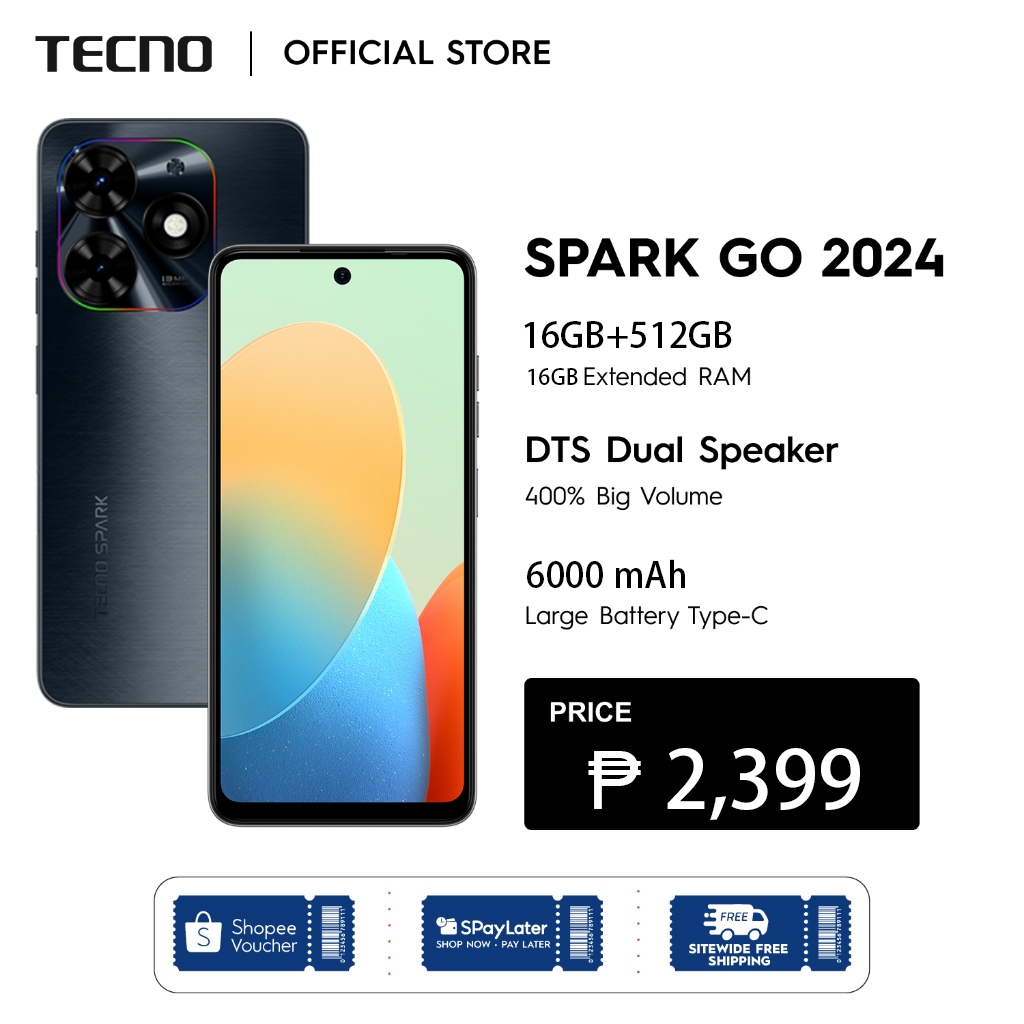 Techno Spark go 2024 5G Legit Cellphone 16GB+512GB Original Smartphone ...