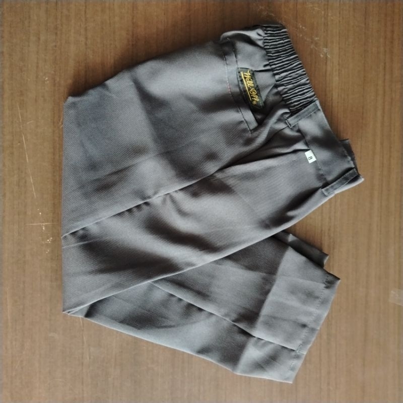GREY PANTS WELL OFF SLACK PANTS SCHOOL UNIFORM KATRINA FABRIC FOR KIDS ...