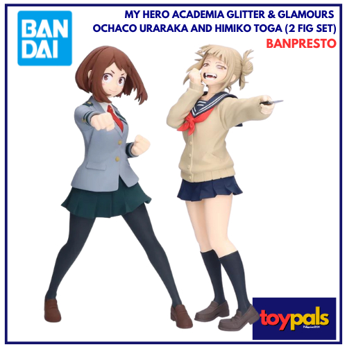 Banpresto Glitter and Glamours My Hero Academia Ochaco Uraraka and Himiko Togo (2 Fig Set ...
