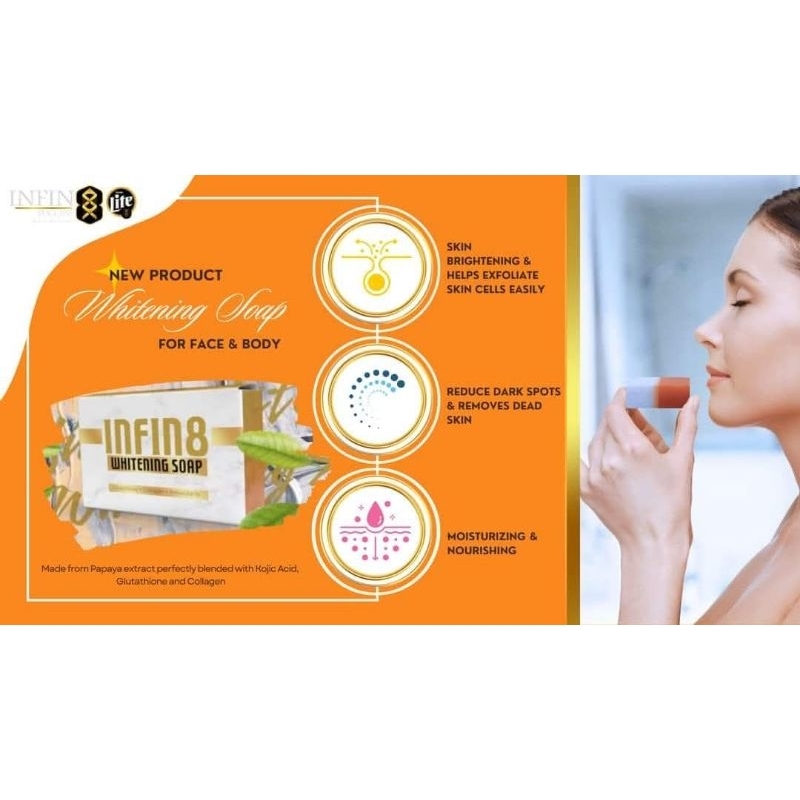 Infin8 Ultra Brightening Soap made from Papaya perfectly blended with ...