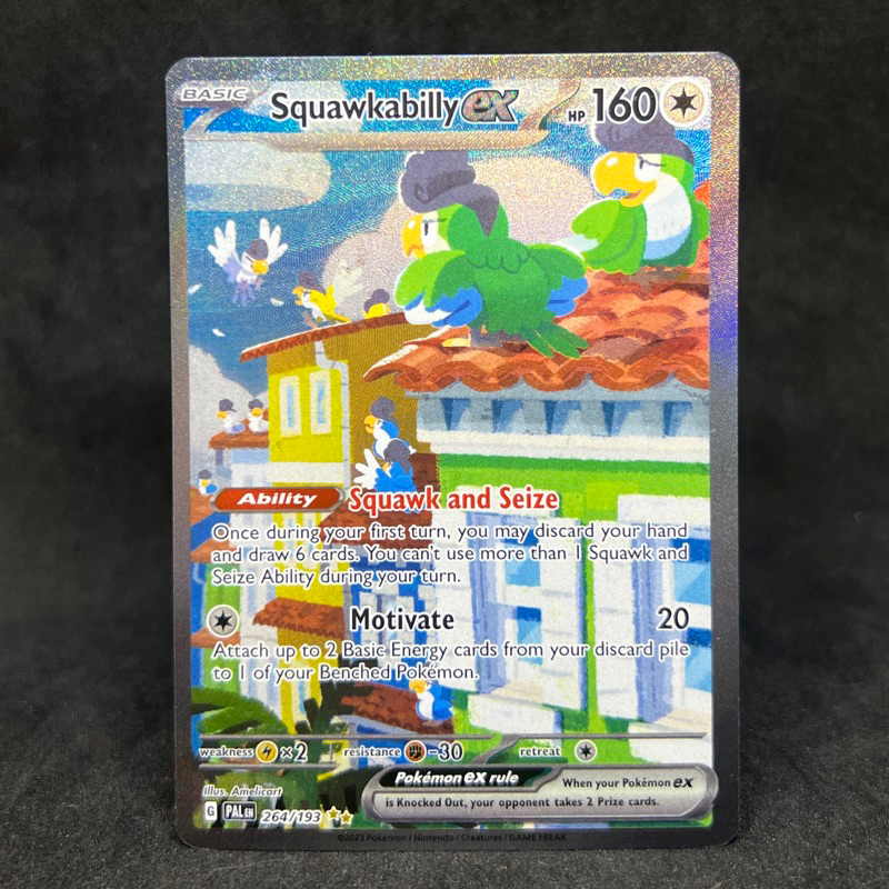 Pokemon TCG Squawkabilly ex Special Illustration Rare 264/193 2023 SV ...