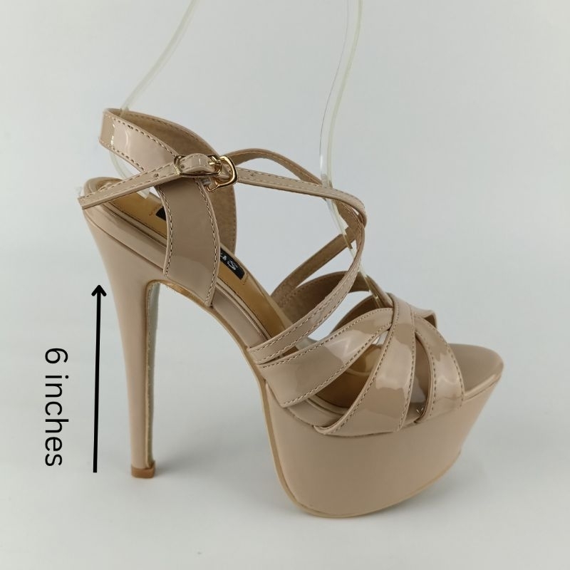 HIGH HEELS - KOREAN FASHION & PAGEANT HEELED SANDALS 6inches | Shopee ...