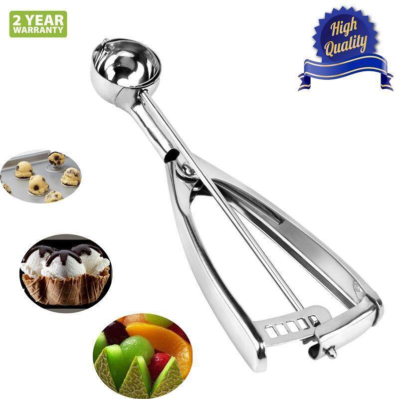Ice Cream Scoop Stainless Steel Cookie Scooper W/ Handle for Baking ...