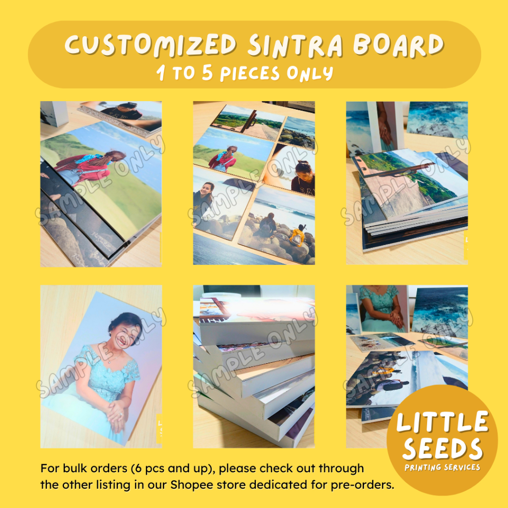 Personalized Sintra Board 3mm (1 to 5 pcs only) Photo Tile Customized ...