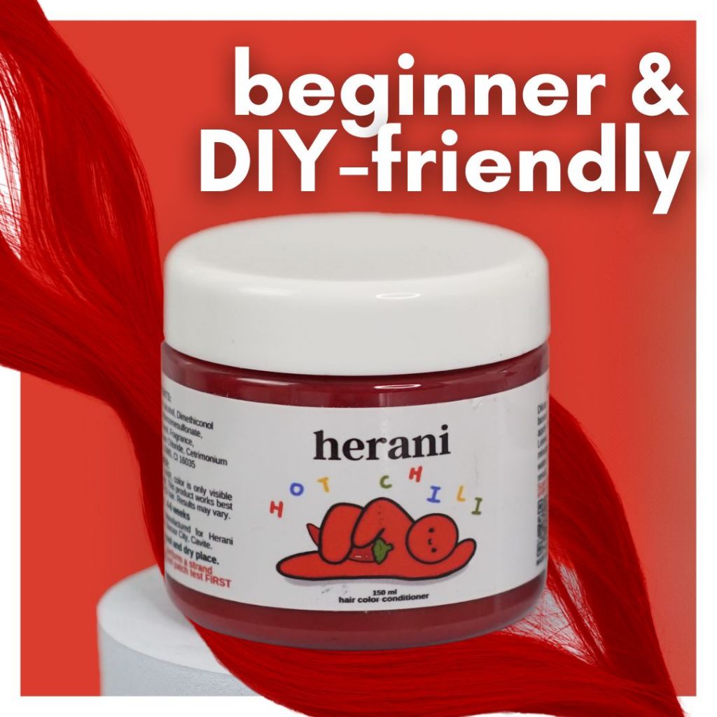 HOT CHILI Red Hair Color Conditioner by Herani Semi Permanent Hair Dye ...