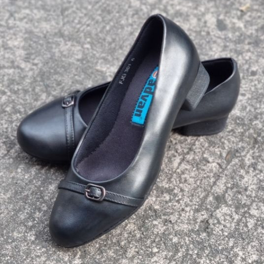 Base Advan Genuine Leather Marikina Made Women's Low Heel Slip On Pumps ...