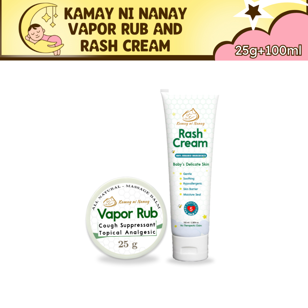 Kamay ni Nanay Vapor Rub & Rash Cream for Babies Comfort & Anti Rashes ...