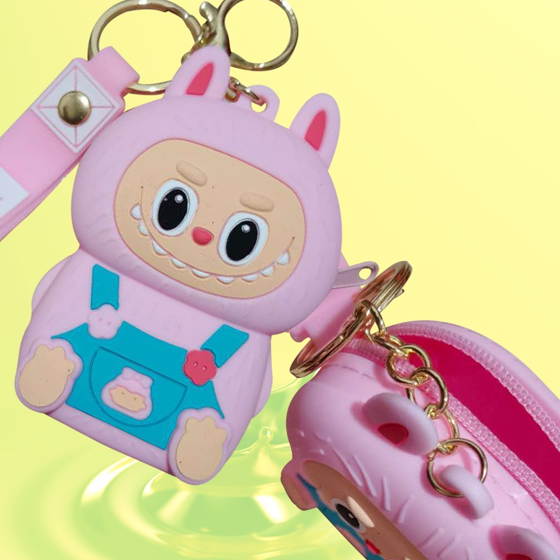 Tiger4 Cute Cartoon labubu Coin Purse Silicon Wallet Waterproof 207 ...