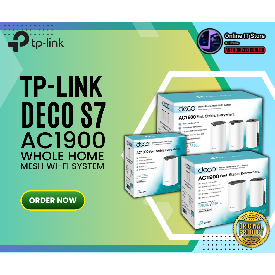Tp-Link Deco S7 AC1900 Whole Home Mesh Wi-Fi System | Shopee Philippines