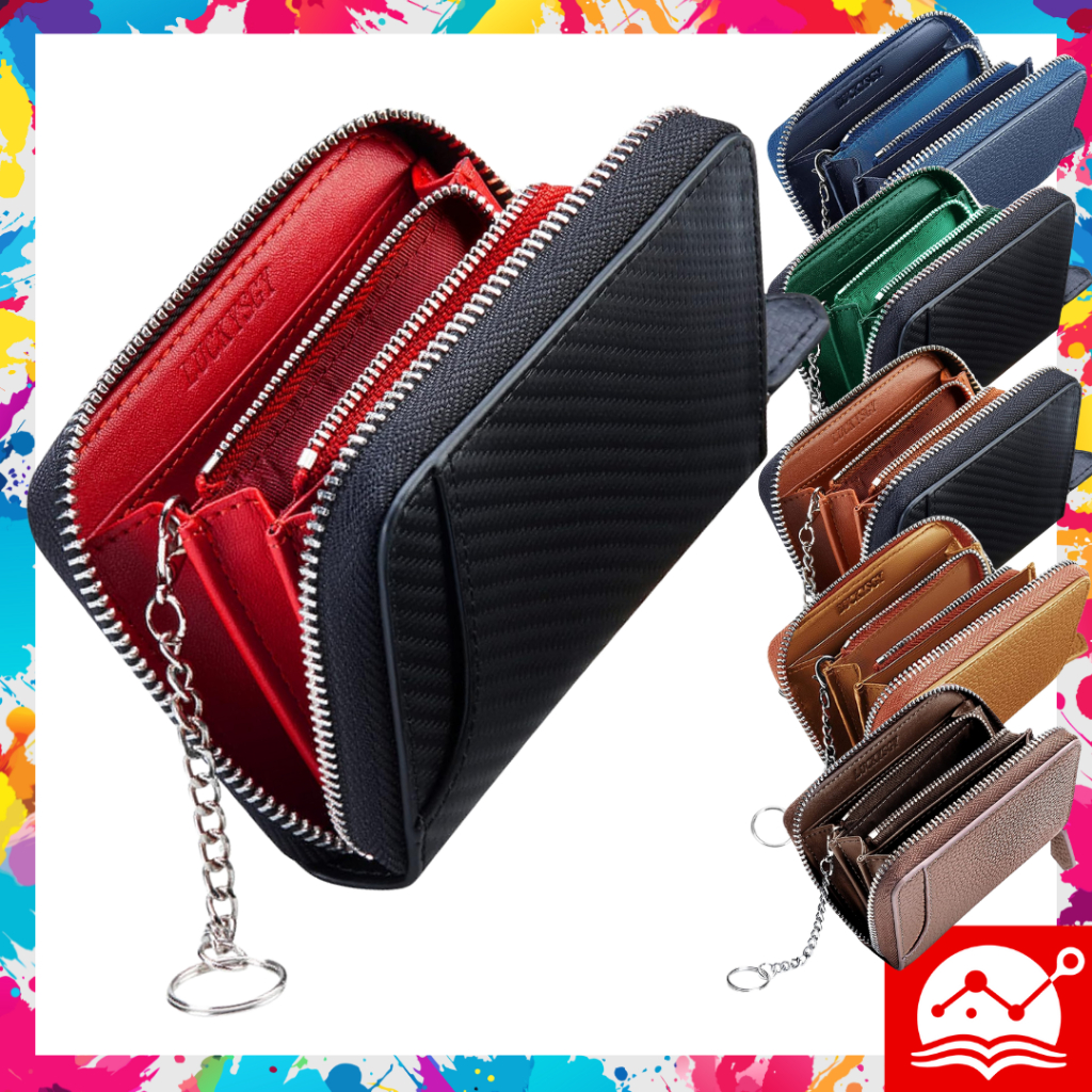 Coin Purse Men's Genuine Leather Coin Case Mini Wallet 8 Card Holders ...