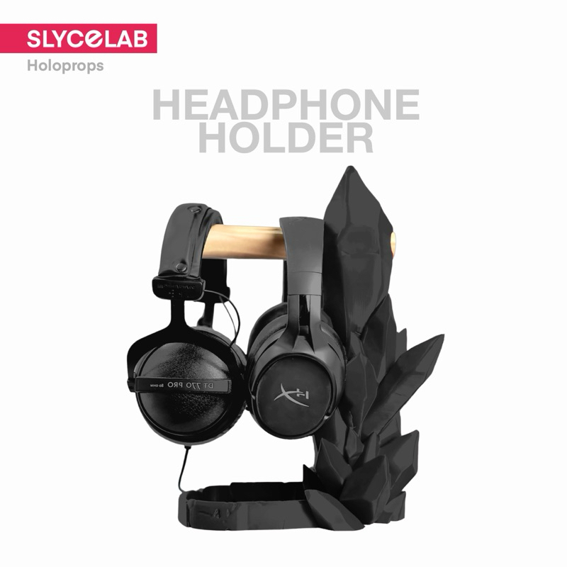 SLYCELAB Crystal Headphone Stand 3D Printed Multifunctional Tray / Desk ...